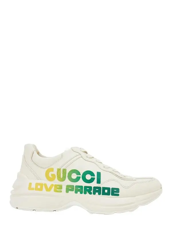 Gucci Rhyton Love Parade Sneakers - Beige/yellow/green