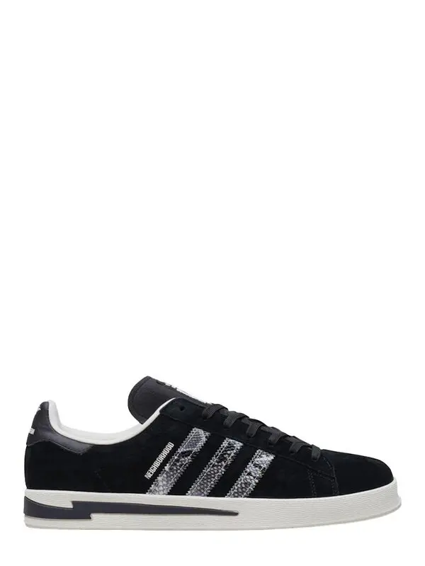 Adidas Campus Invincible X Neighborhood Sneakers - Black/white/snakeskin