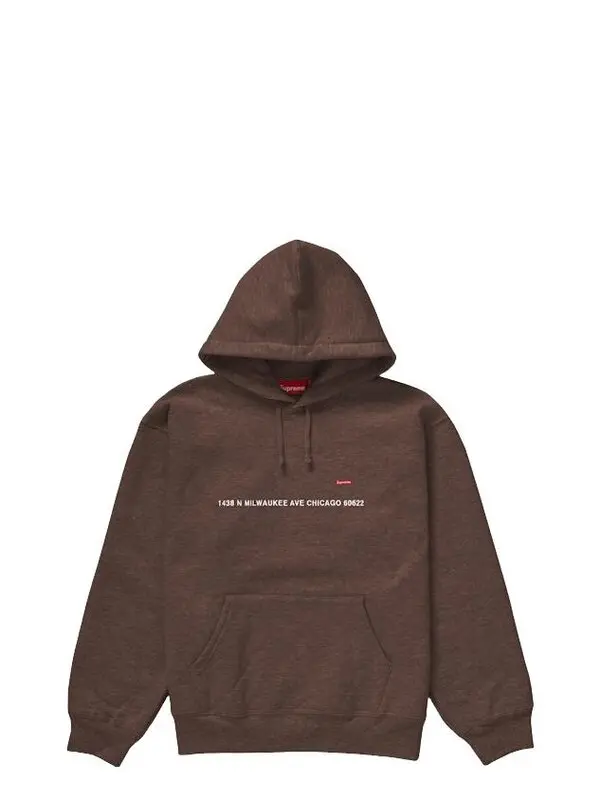Supreme Small Box Hooded Sweatshirt - Dark Brown