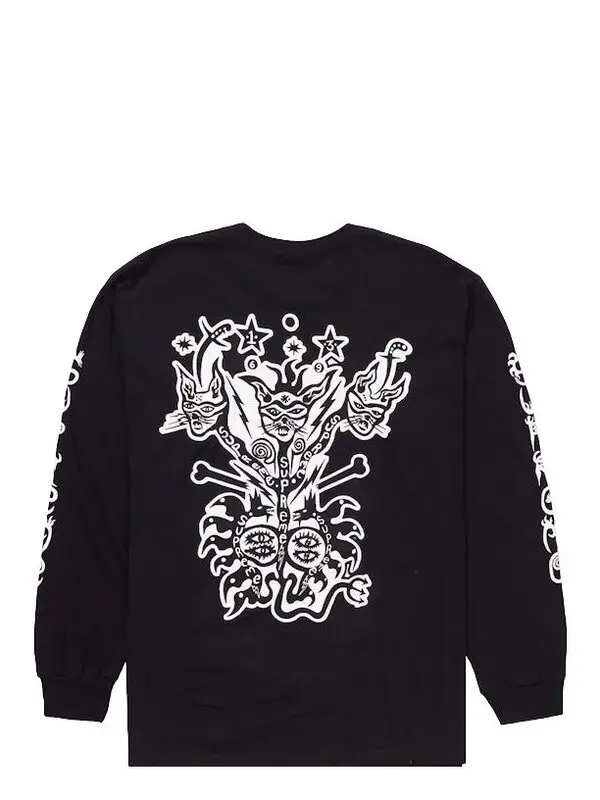 Supreme Clayton Patterson Long Sleeve Tee Shirt - Black
