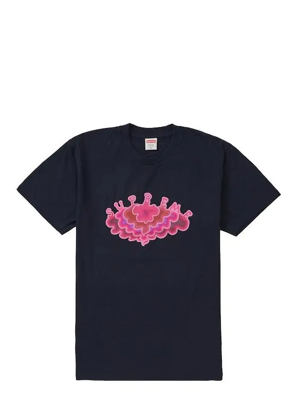 Supreme Cloud Tee Shirt - Navy Blue