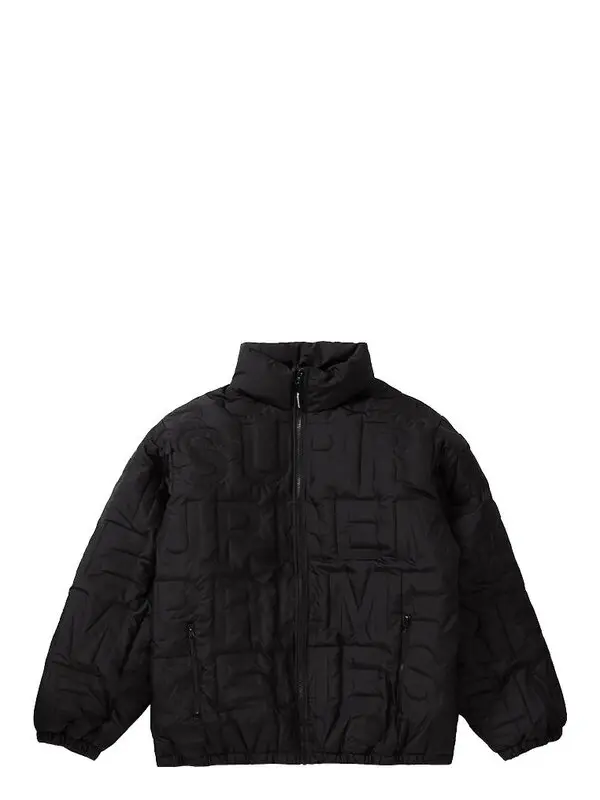 Supreme Bonded Logo Down Jacket - Black