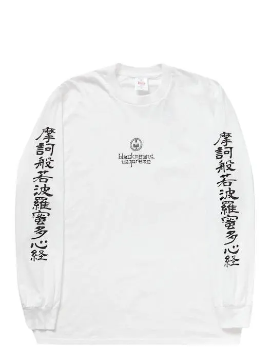 Supreme Blackmeans Long Sleeve Tee Shirt - White