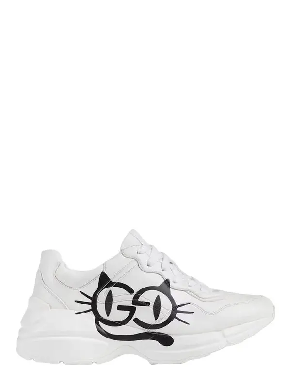 Gucci Rython Cat Eyes Sneakers - White/black
