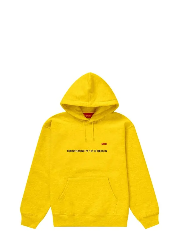 Supreme Small Box Hooded Sweatshirt - Yellow