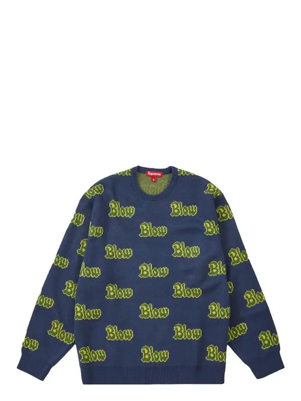 Supreme Blow Sweater - Navy Blue