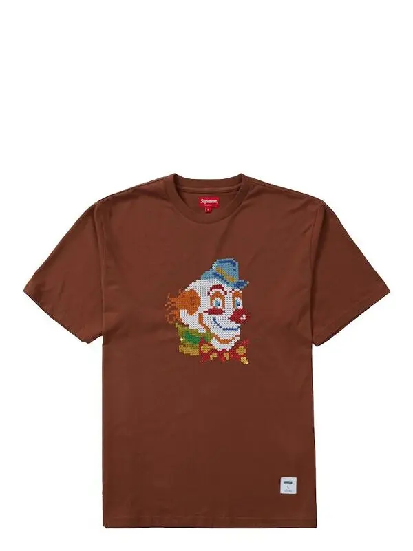 Supreme Clown Sequin Short Sleeve Top - Brown