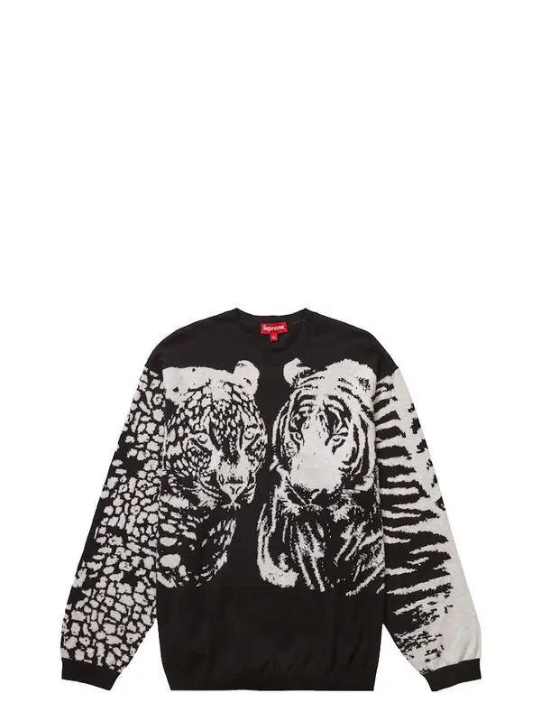 Supreme Big Cats Jacquard Top - Black