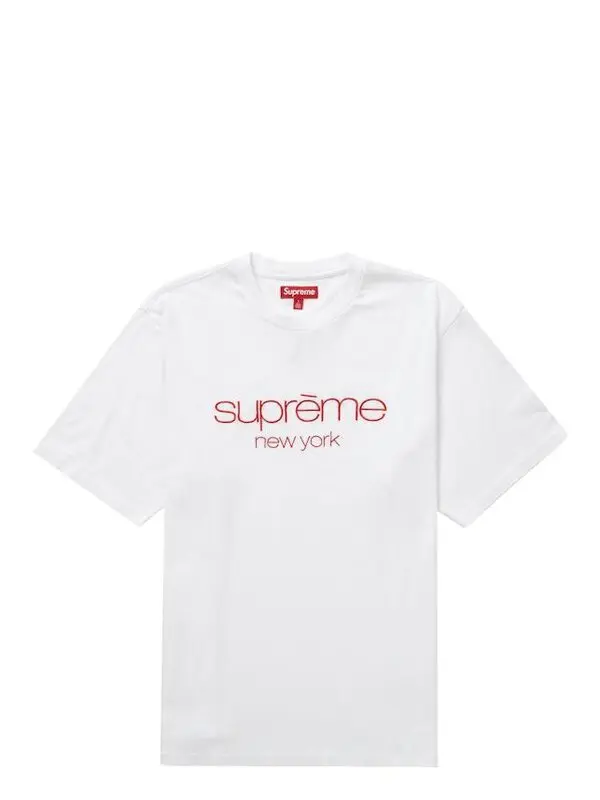 Supreme Classic Logo Short Sleeve Top - White