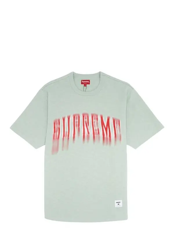 Supreme Blurred Arc Short Sleeve Top - Pale Green