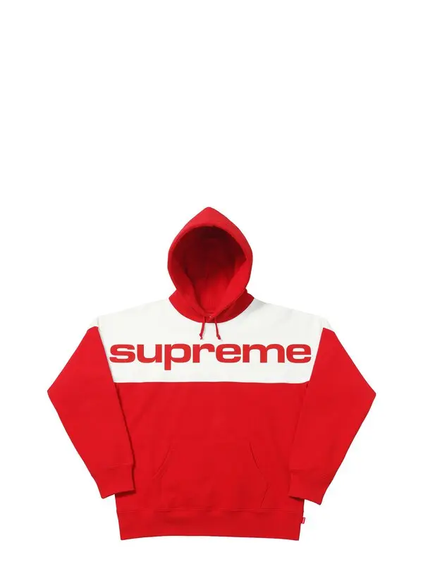 Supreme Blocked Hoodie - Red