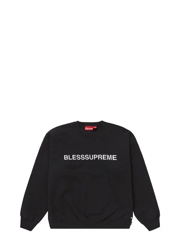 Supreme Bless Crewneck Sweatshirt - Black