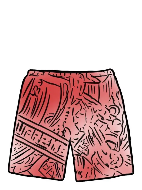 Supreme Bling Sweatshort - Red