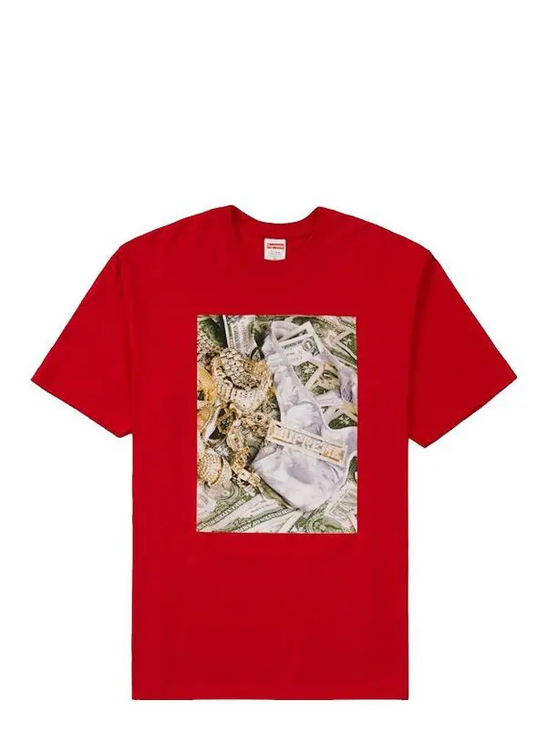 Supreme Bling Tee Shirt - Red