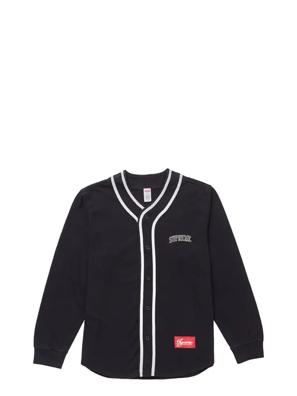 Supreme Blocked Baseball Top - Black
