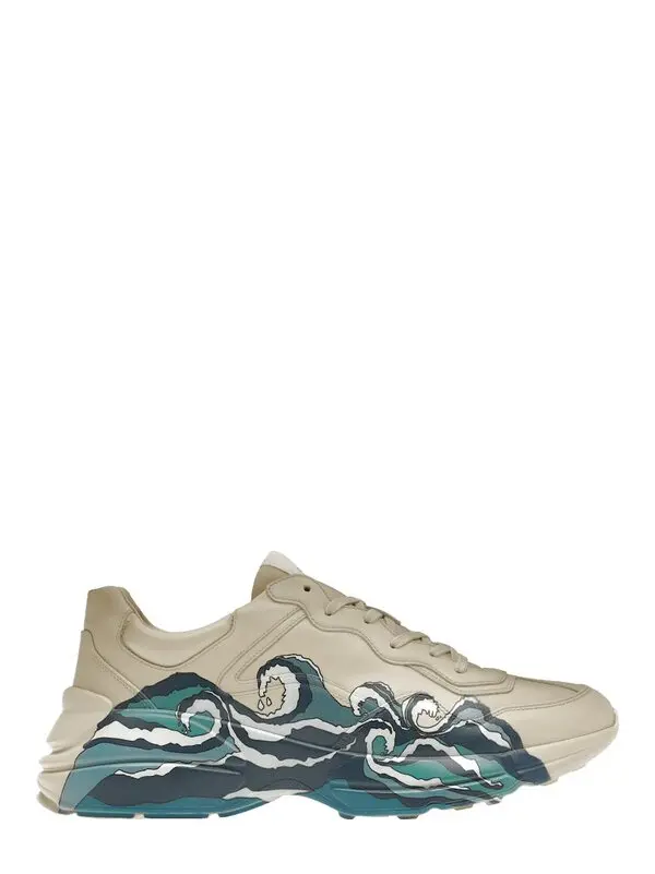 Gucci Rhyton Wavein Sneakers - Blue/cream