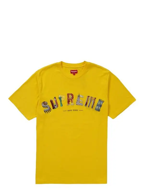 Supreme City Arc Tee Shirt - Yellow