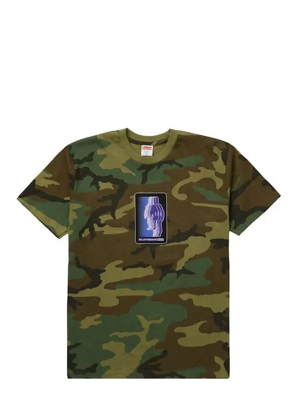 Supreme Blur Tee Shirt - Woodland Camo