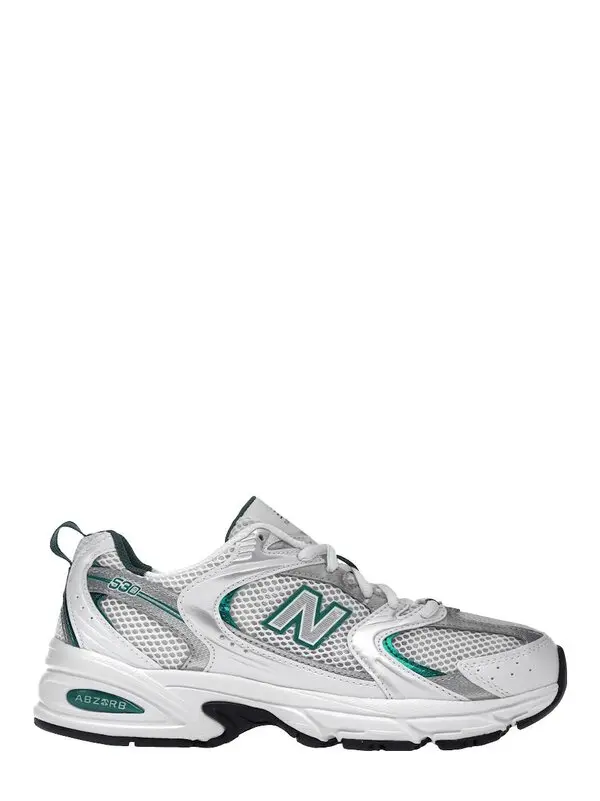 NEW BALANCE 530 Sneakers - White/metallic Silver/green