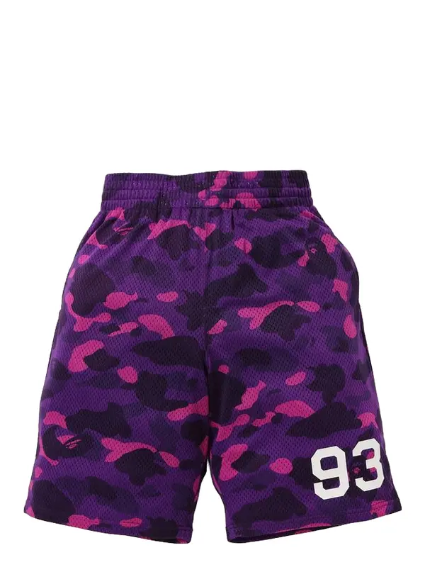 BAPE Camo Mesh Basketball Shorts - Purple