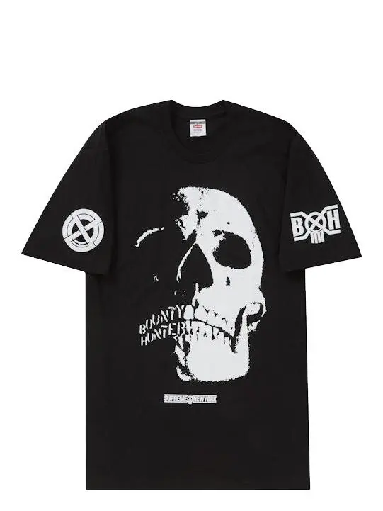 Supreme Bounty Hunter Skulls Tee Shirt - Black