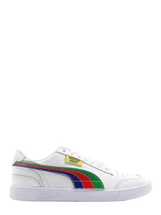 PUMA Ralph Sampson Low Market Stripein Sneakers - White/rainbow
