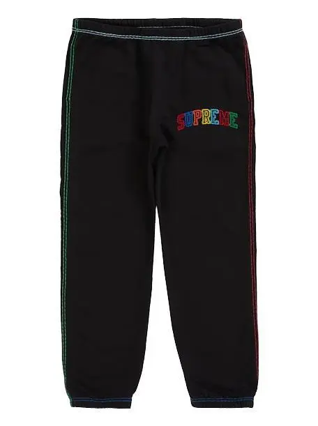 Supreme Big Stitch Sweatpant - Black