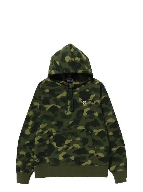 BAPE Camo Ape Head Pullover Hoodie - Green