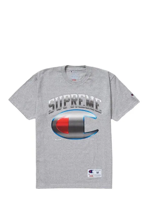 Supreme Champion Chrome Short Sleeve Top - Heather Grey