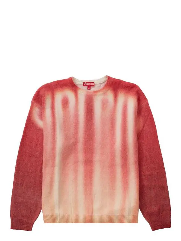 Supreme Blur Logo Sweater - Red