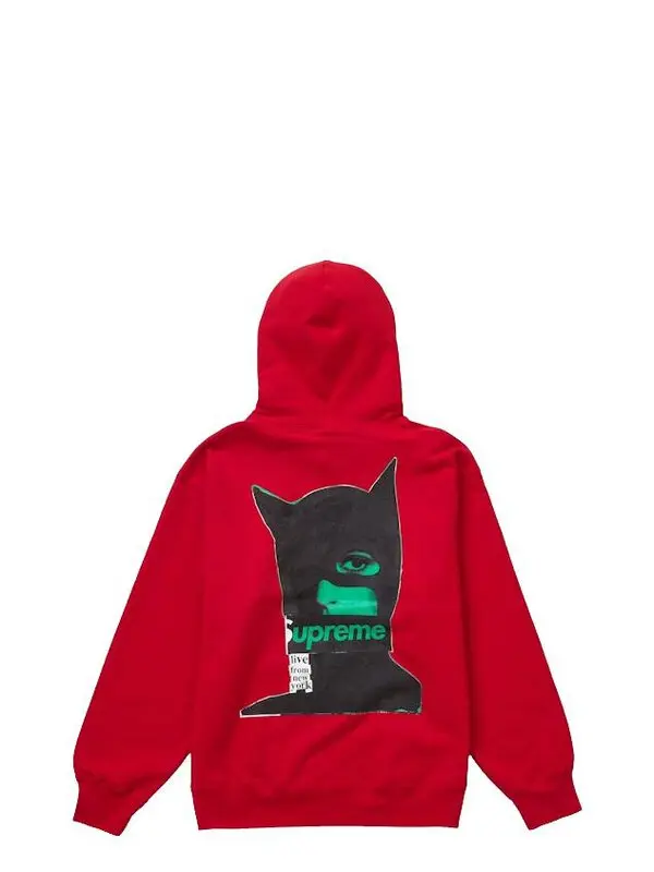 Supreme Catwoman Hooded Sweatshirt - Red