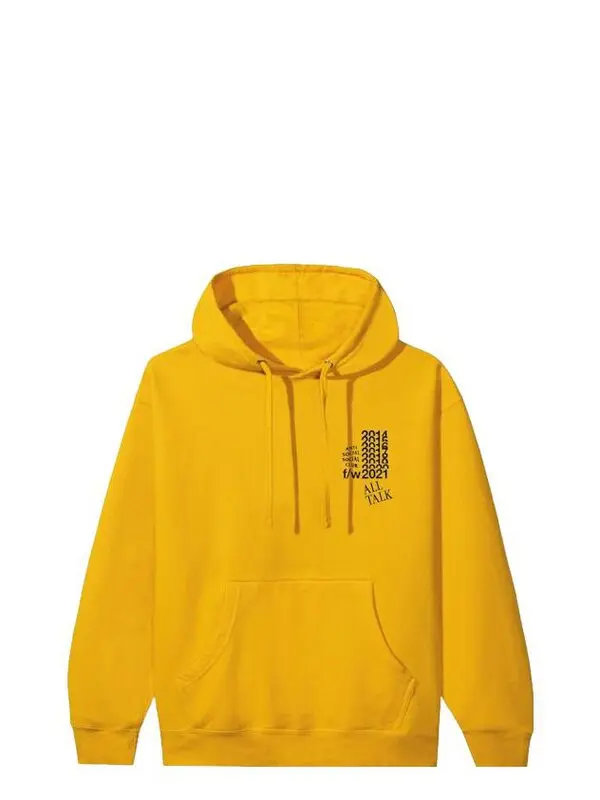 ANTI SOCIAL SOCIAL CLUB All Talk On A Blog Hoodie - Gold