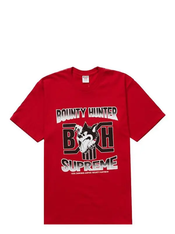 Supreme Bounty Hunter Wolf Tee Shirt - Red