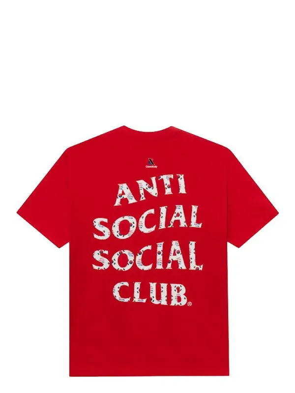 ANTI SOCIAL SOCIAL CLUB Case Study Flag T-shirt - Red