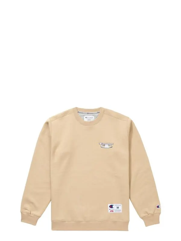 Supreme Champion 3d Metallic Crewneck Sweatshirt - Tan