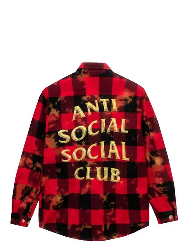 ANTI SOCIAL SOCIAL CLUB Chromey Flannel - Red Tie Dye