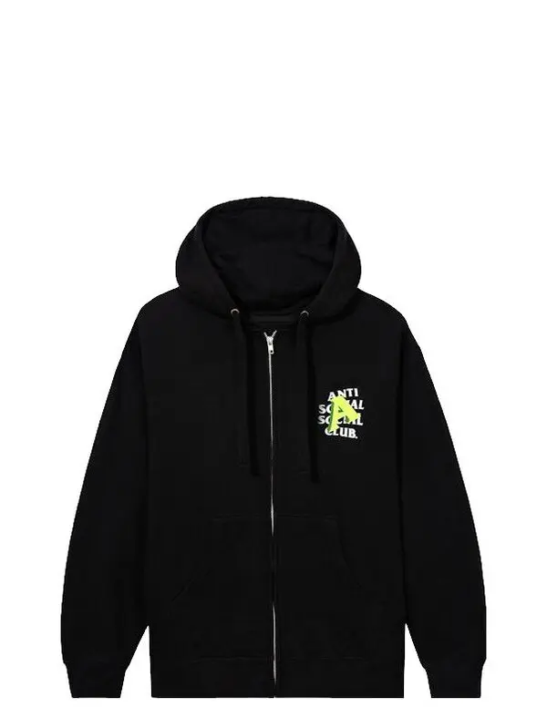 ANTI SOCIAL SOCIAL CLUB A Is For Zip Hoodie - Black