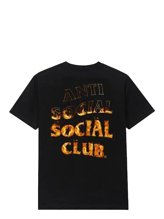 ANTI SOCIAL SOCIAL CLUB A Fire Inside Tee Shirt - Black