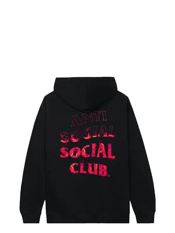 ANTI SOCIAL SOCIAL CLUB A Fire Inside Pink Flame Hoodie - Black
