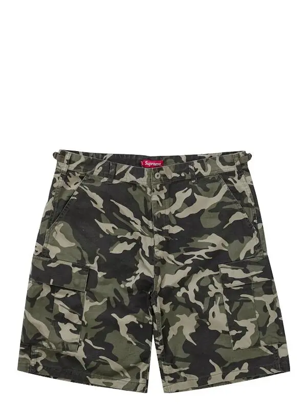 Supreme Cargo Shorts - Olive Camo