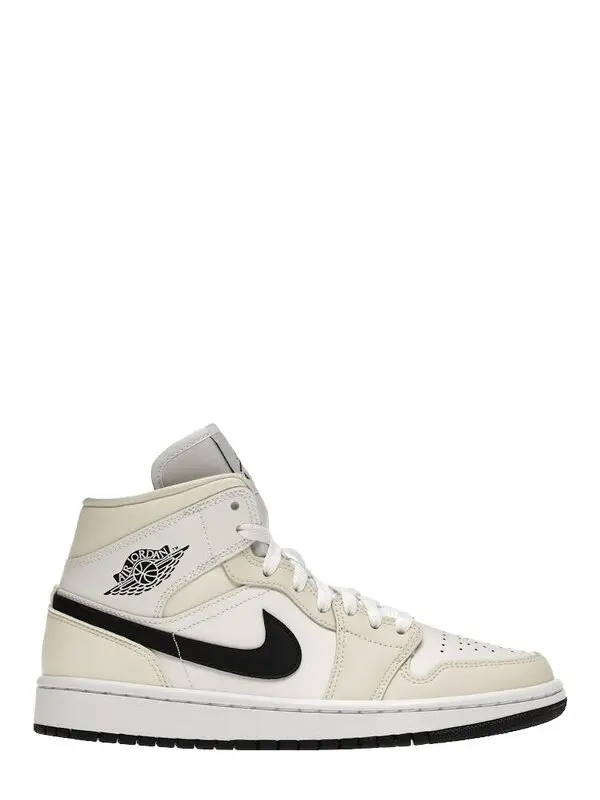 JORDAN 1 Mid Sneakers - Coconut Milk/black/summit White