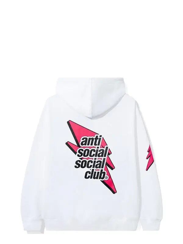 ANTI SOCIAL SOCIAL CLUB Careless Bolt Hoodie - White/pink