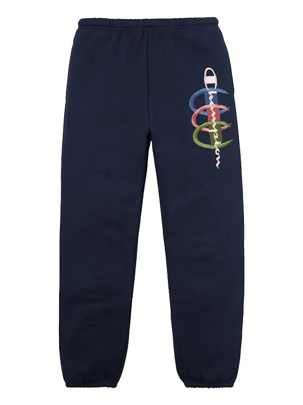 Supreme Champion Stacked C Sweatpant - Navy Blue