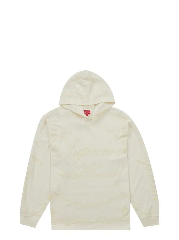 Supreme Celebre Hooded Long Sleeve Top - White