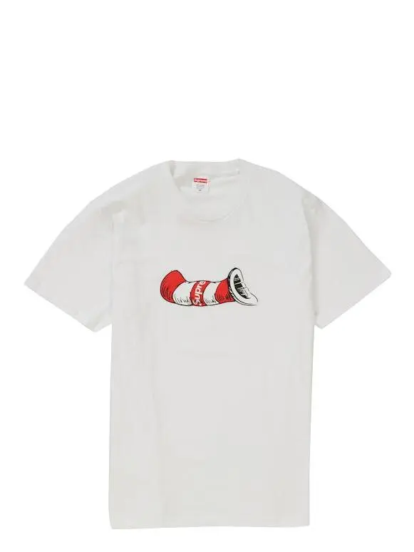 Supreme Cat In The Hat Tee Shirt - White