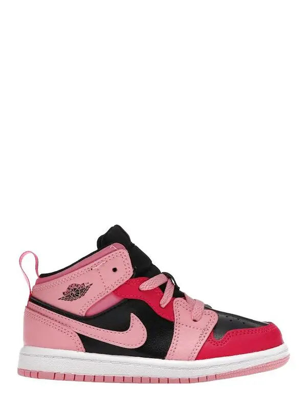 JORDAN 1 Mid Toddler Sneakers - Coral Chalk/rush Pink/black