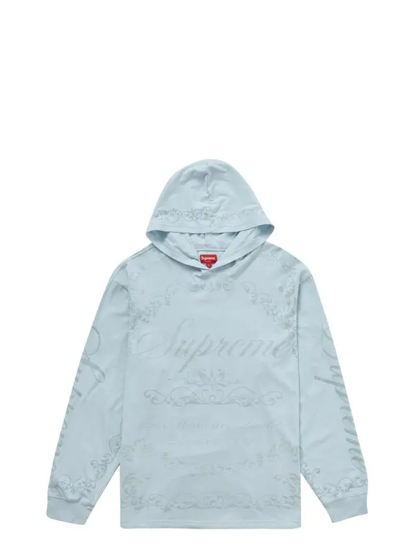 Supreme Celebre Hooded Long Sleeve Top - Blue