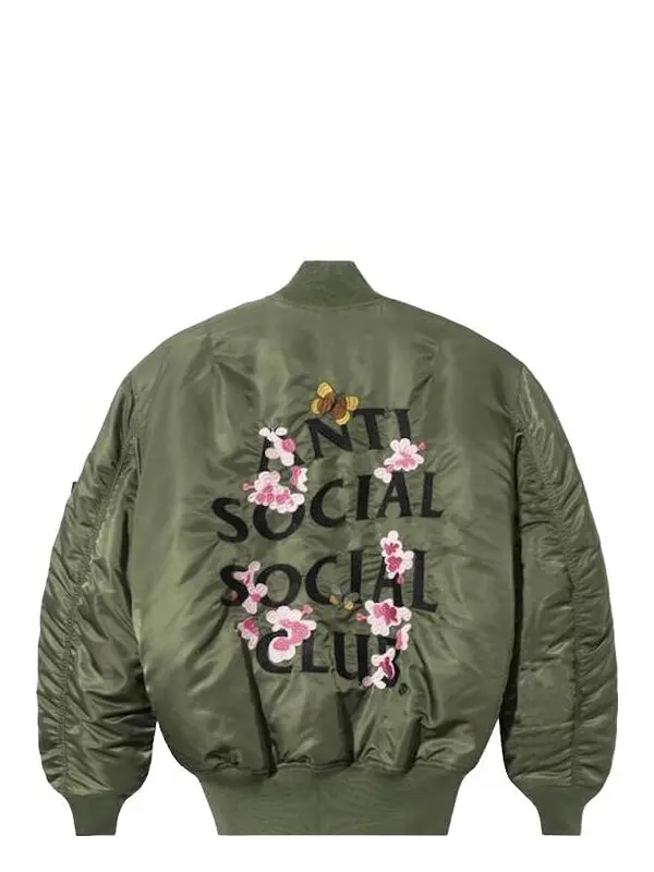ANTI SOCIAL SOCIAL CLUB Alpha Industries X Assc Ma1 Jacket - Sage