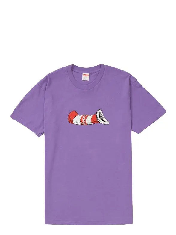 Supreme Cat In The Hat Tee Shirt - Purple