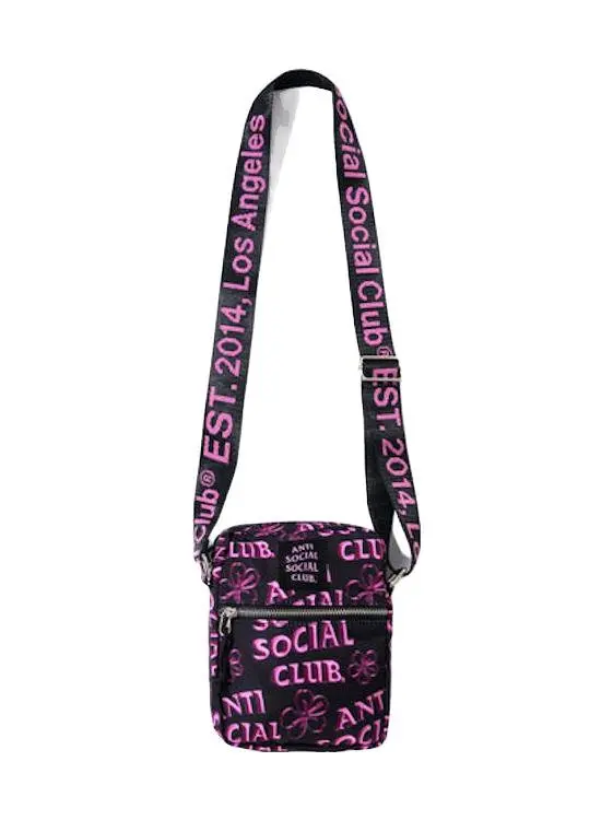 ANTI SOCIAL SOCIAL CLUB Coral Crush Side Bag - Black